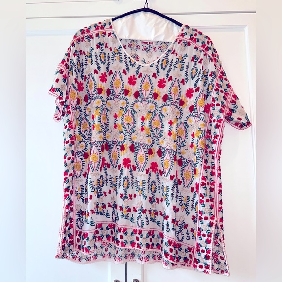 Johnny Was | Tops | Johnny Was Embroidered Tunic | Poshmark